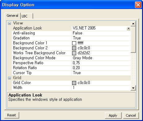 Display Option_General