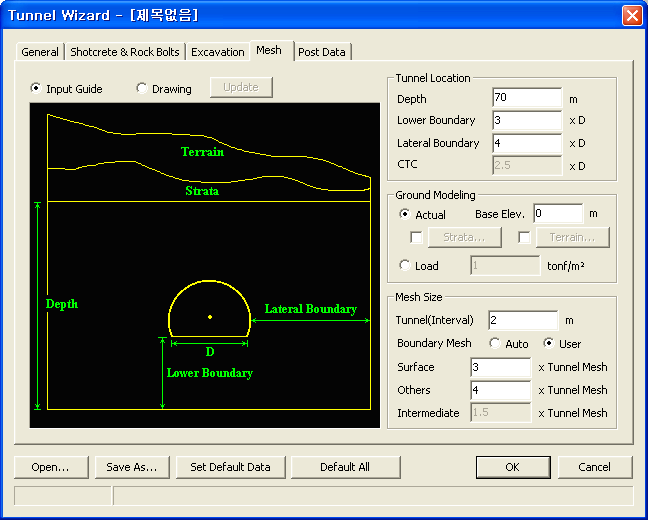 Tunnel Modeling Wizard-Mesh