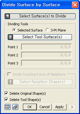 Divide Surface by Surface
