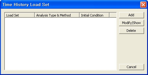 Time History Load Set