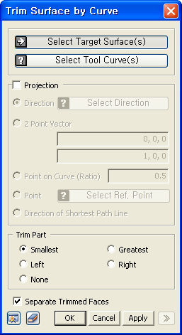 Trim Surface by Curve