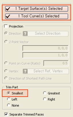 Trim Surface by Curve