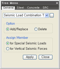 Seismic Load Combination Type