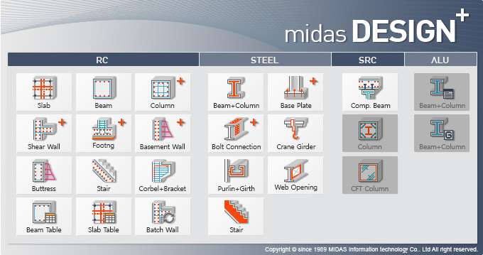 midas Design+ On-line Manual