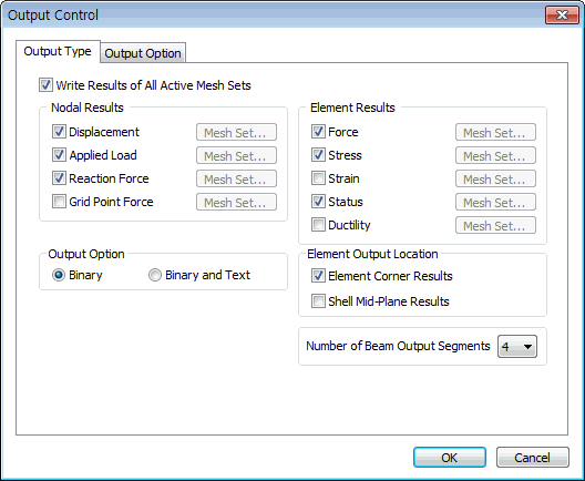 Analysis Control (Option)
