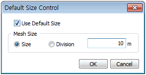 Default Size Control