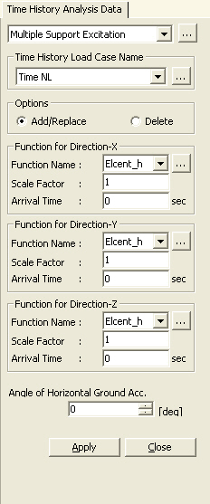 Multiple Support Excitation