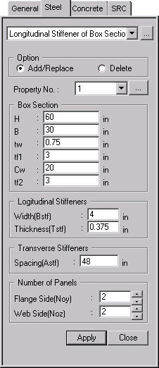 Longitudinal Stiffener of Box Section