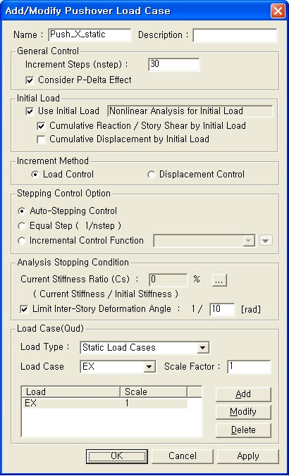 02 Pushover Load Case