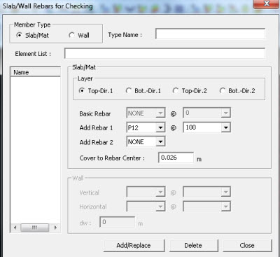 Slab Wall Rebars for Checking