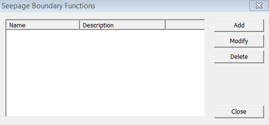 Seepage Boundary Function