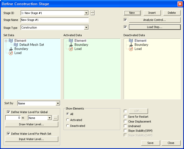 Define Construction Stage