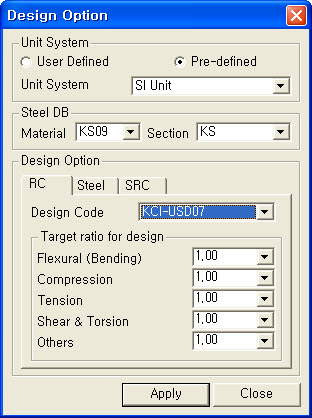 Pull-Down Menu - Option